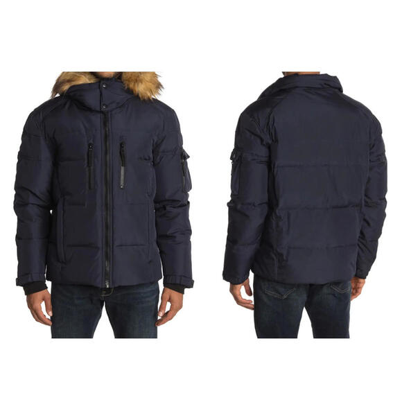 S13 | Jackets & Coats | New S3 Telluride Faux Fur Trim Hooded Down ...